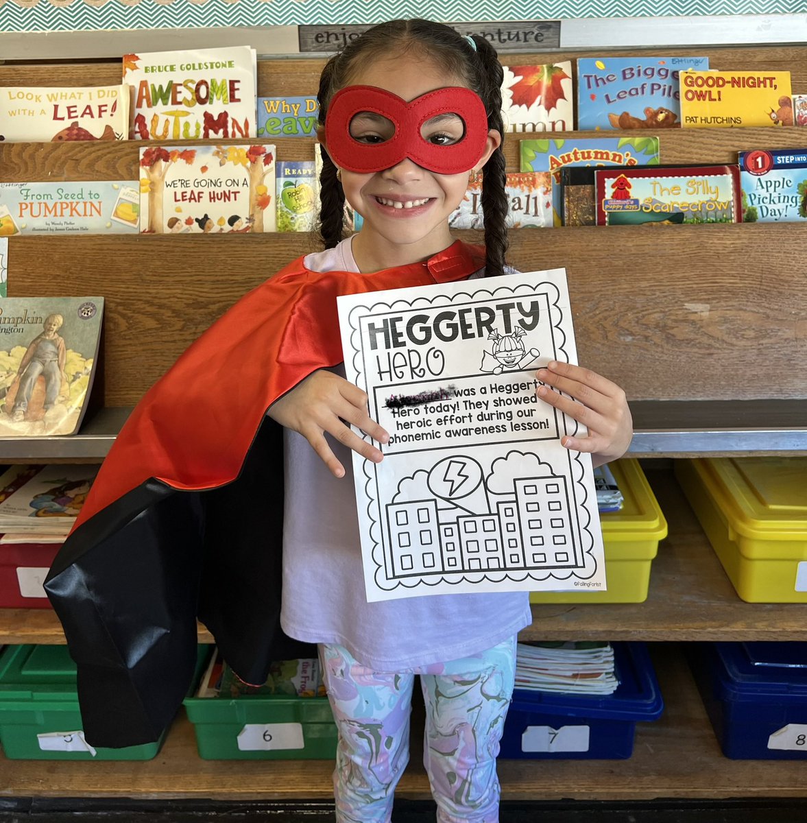 Celebrating a Heggerty Hero in Kindergarten!