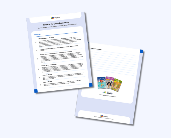 Decodable Book Topics