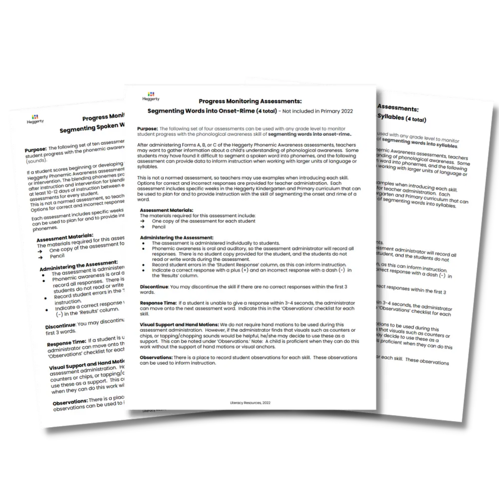 Progress Monitoring: Segmenting Assessments | Heggerty